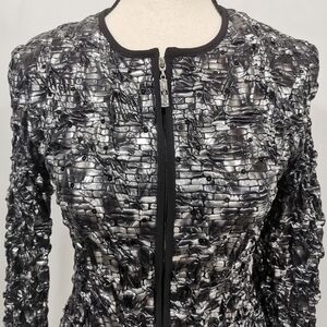 Frank Lyman Design | Jackets & Coats | Frank Lyman Vintage Silver Black ...